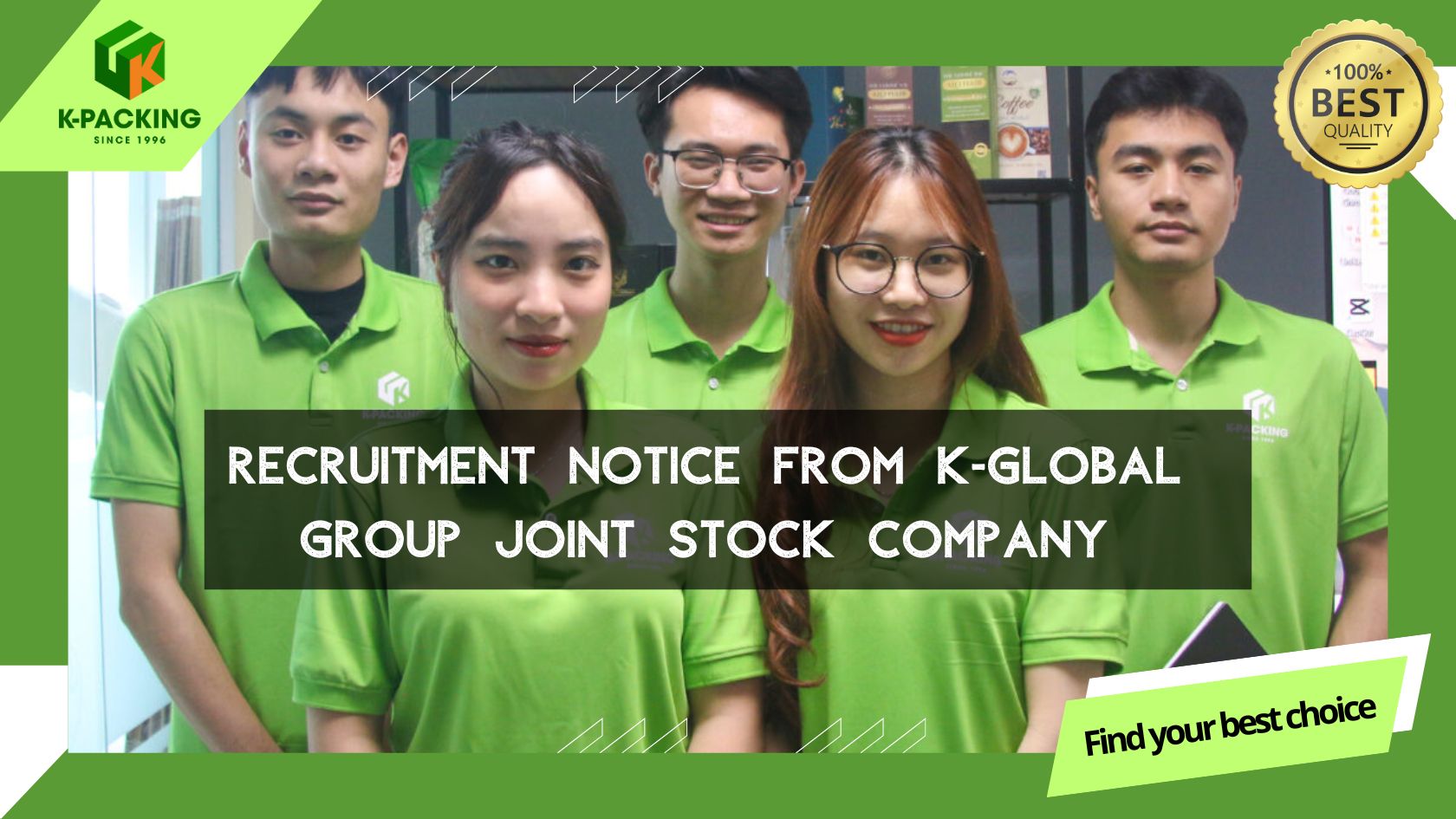 Recruitment Notice from K-Global Group Joint Stock Company